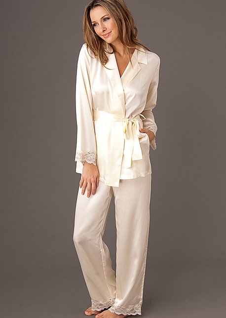 Indulgence Silk Wrap Pajama - Luxury Silk Pajama | Julianna Rae