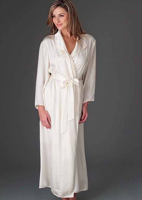 Evening Stroll Silk Robe - Full Length Luxurious Robe | Julianna Rae
