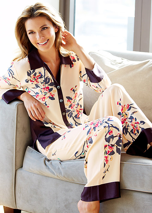 Jewel Garden silk pajamas, pjs | Julianna Rae