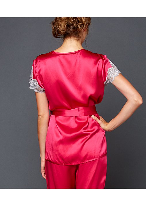 St. Barts Silk Wrap Pajama | Julianna Rae