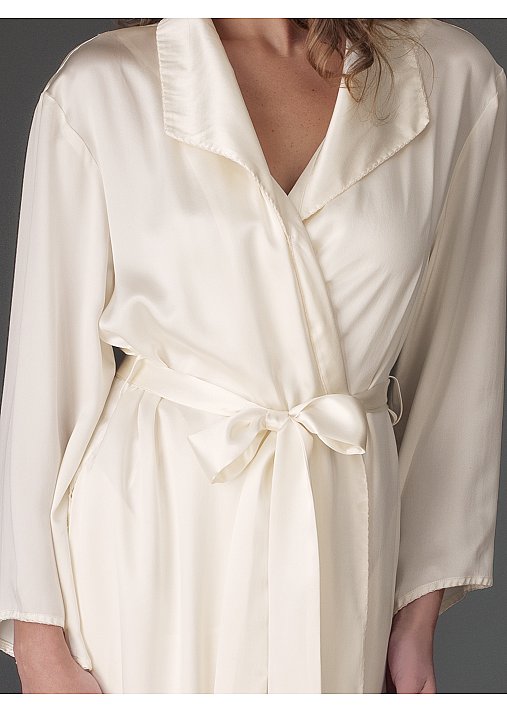 Evening Stroll Silk Robe - Full Length Luxurious Robe | Julianna Rae